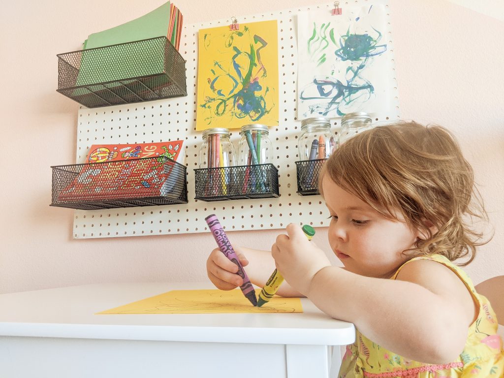 Pegboard Coloring Station – Crazy Little Life
