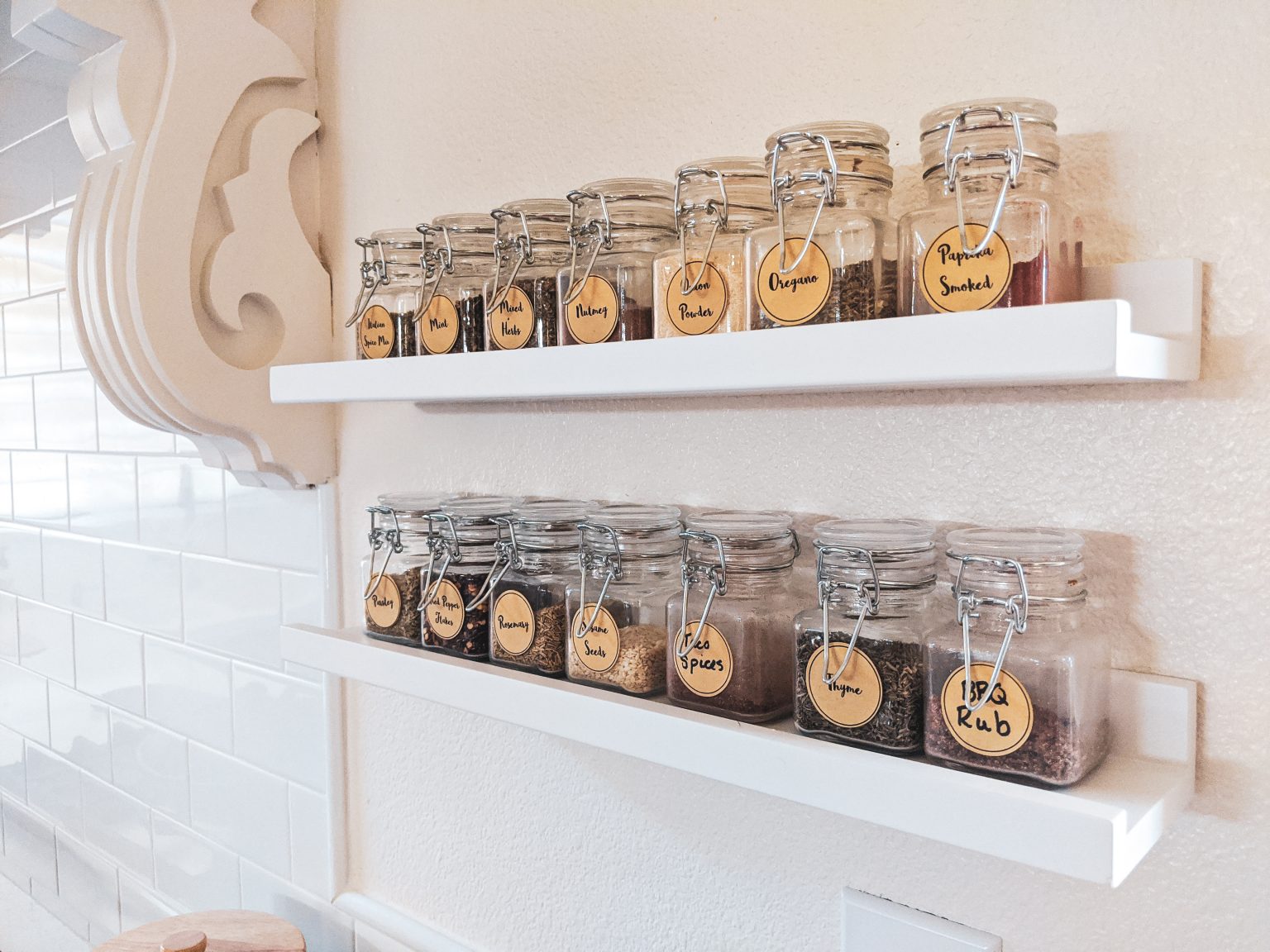 Floating Shelves Spice Rack – Crazy Little Life