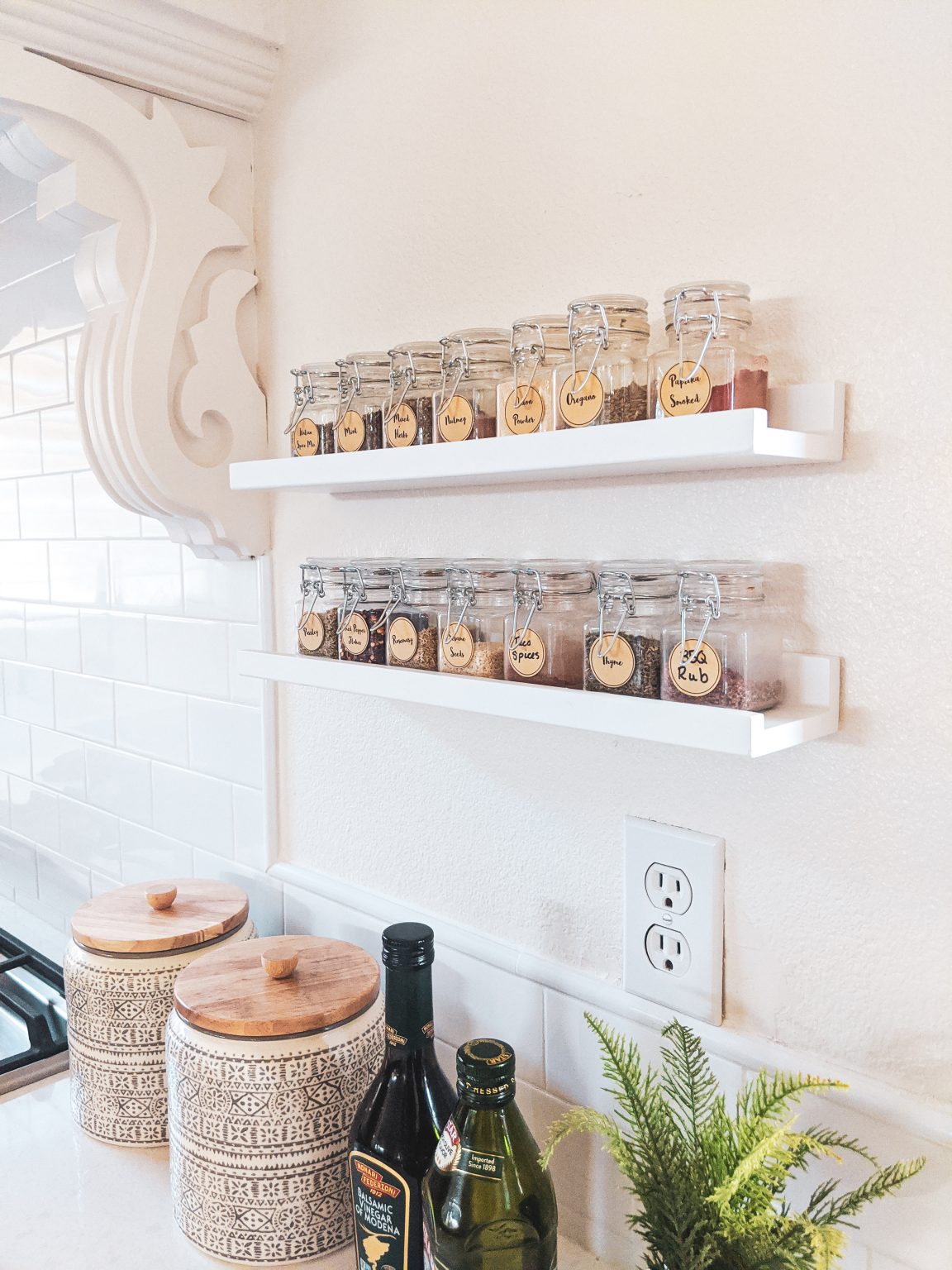 Floating Shelves Spice Rack – Crazy Little Life